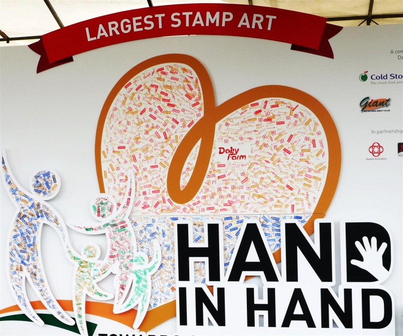 Largest Stamp Art | Singapore Book Of Records