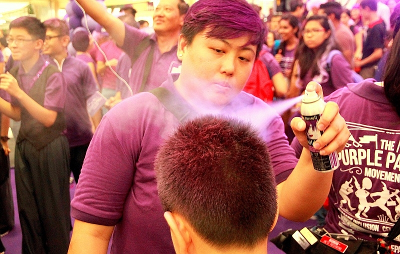 Largest Gathering Of People With Purple Hair | Singapore Book Of Records