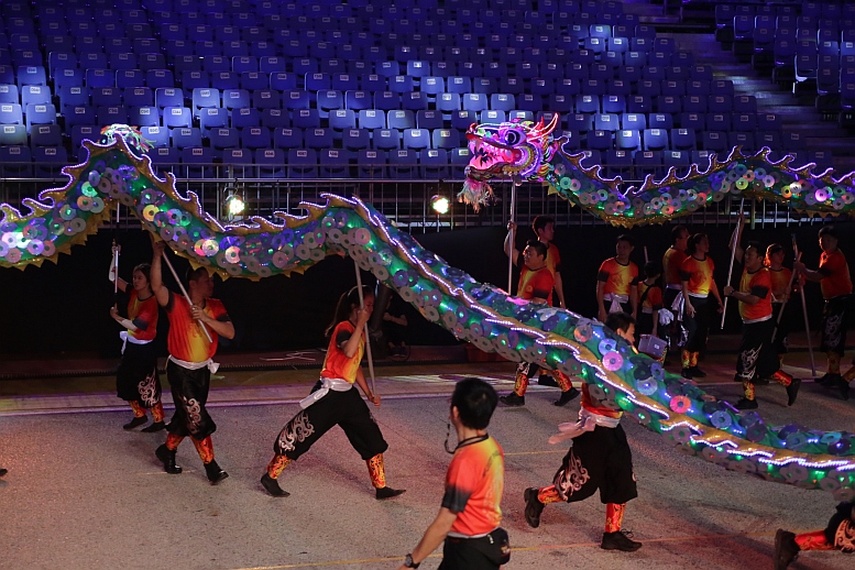 Longest Dragon Dance Made Of Compact Discs